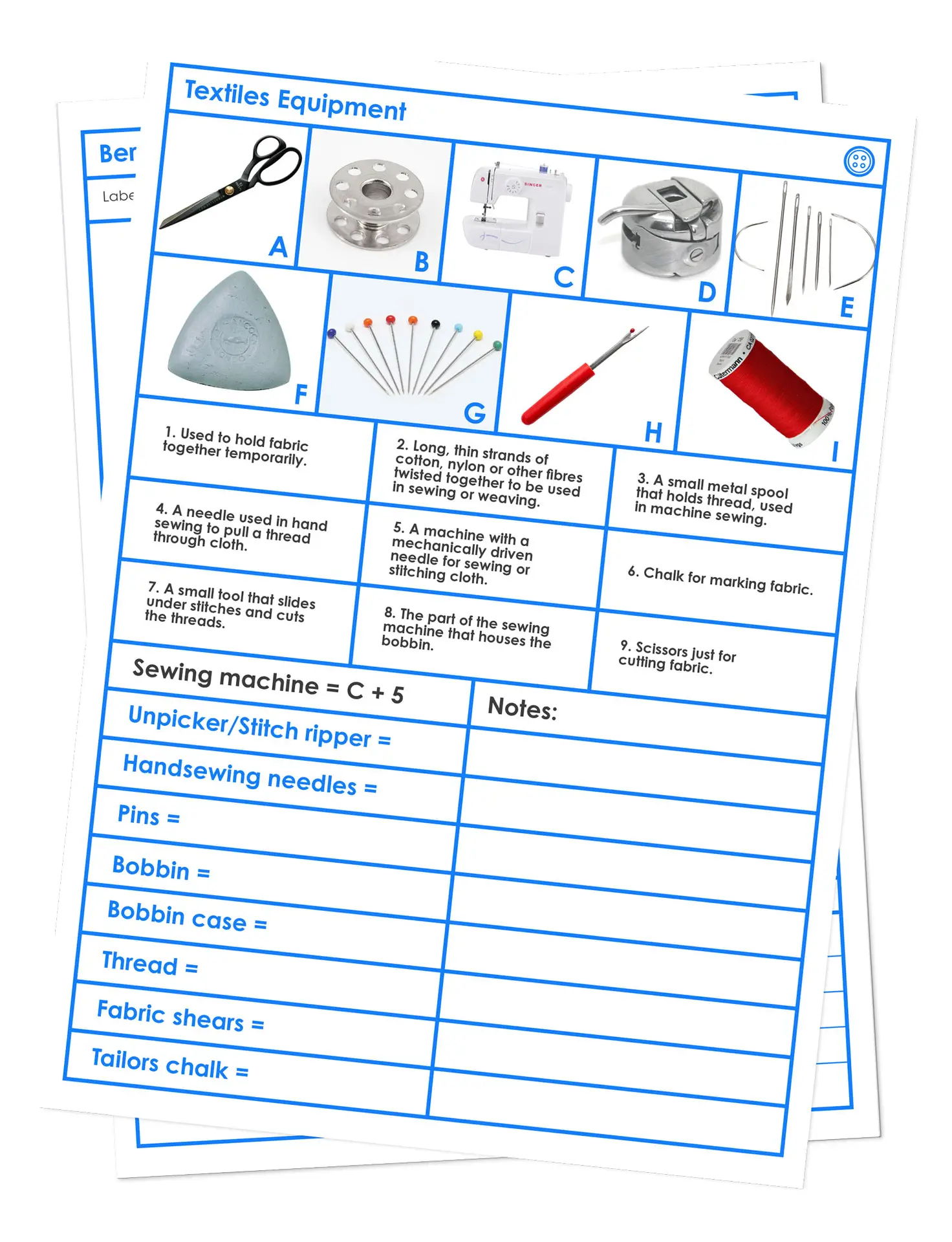 Textiles Equipment - studyblocks.ai