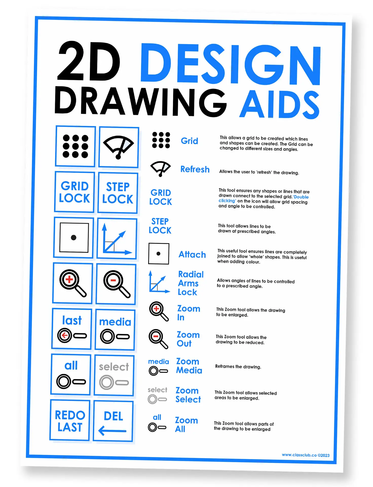 2D Design Display - Drawing Aids Toolbox - studyblocks.ai