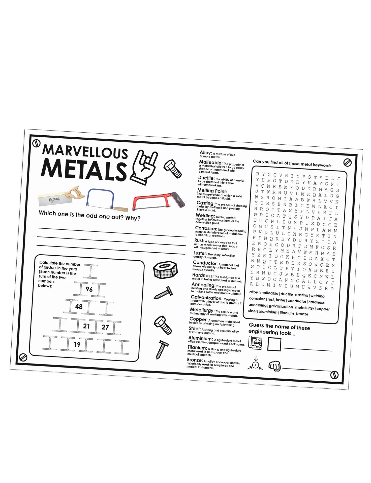 Marvellous metals - studyblocks.ai