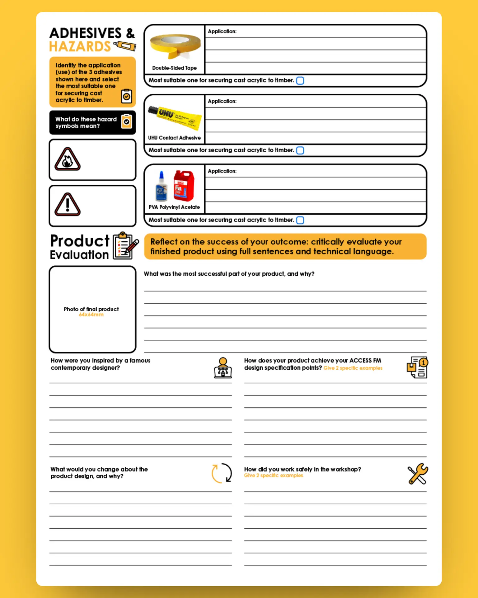 Adhesives & Product Evaluation - studyblocks.ai