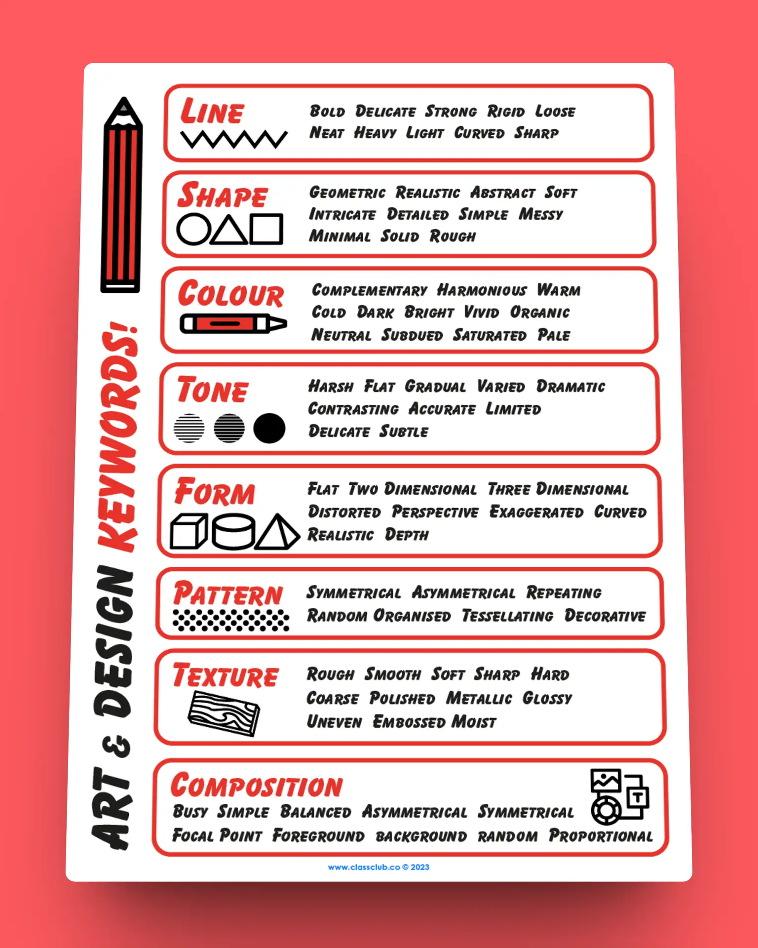 Art & Design Keywords - studyblocks.ai