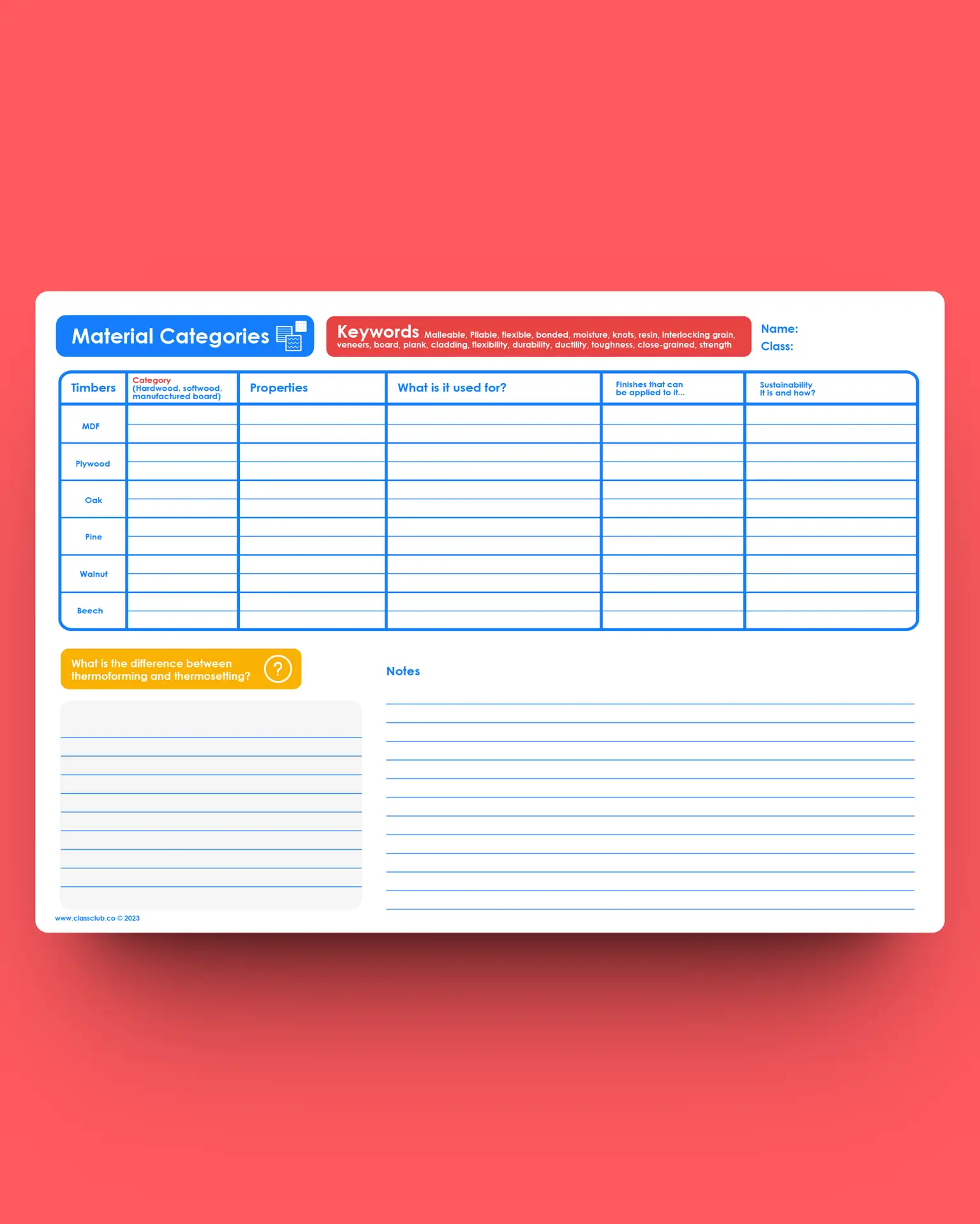Material Categories - studyblocks.ai