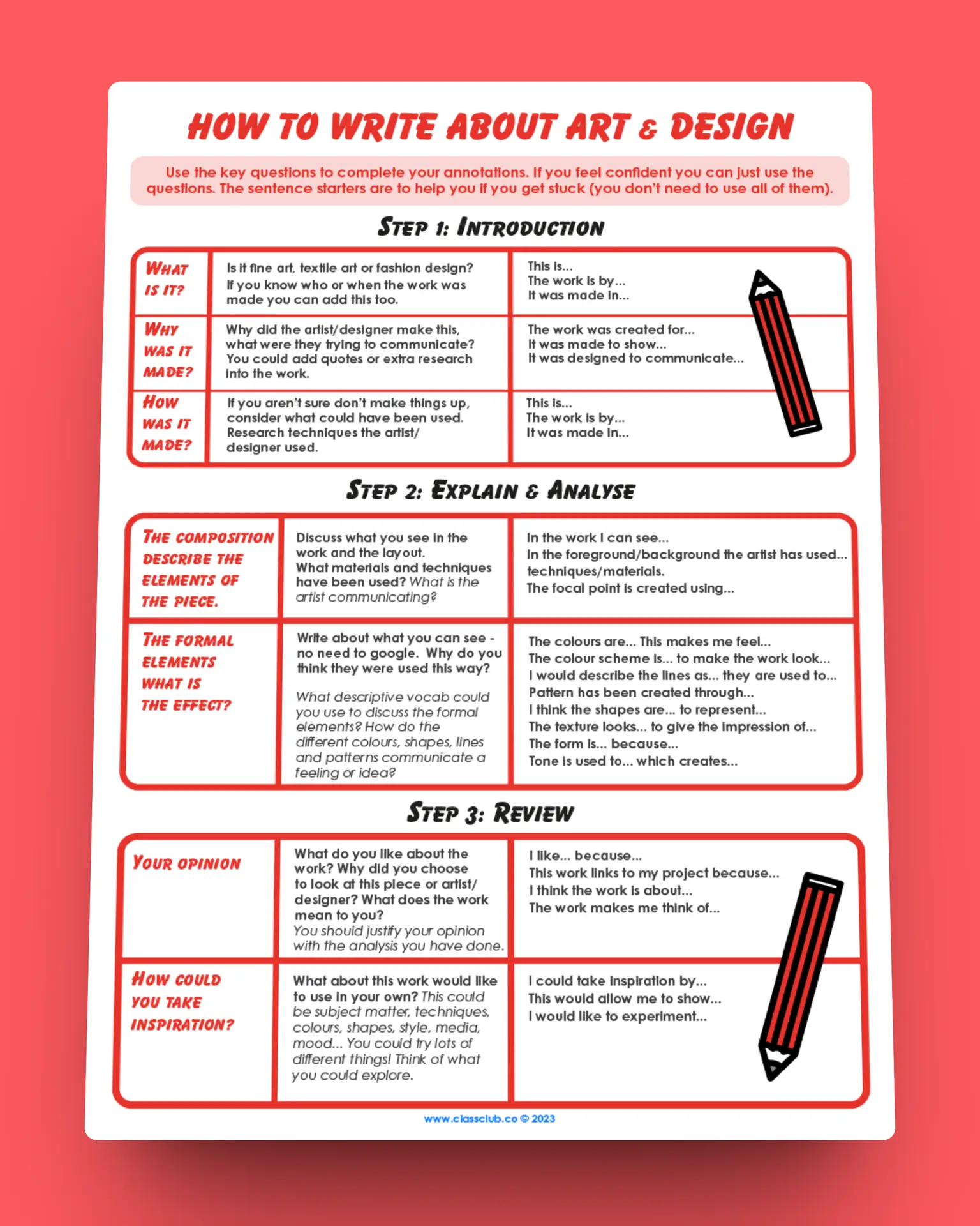 How to write and about art & design - studyblocks.ai