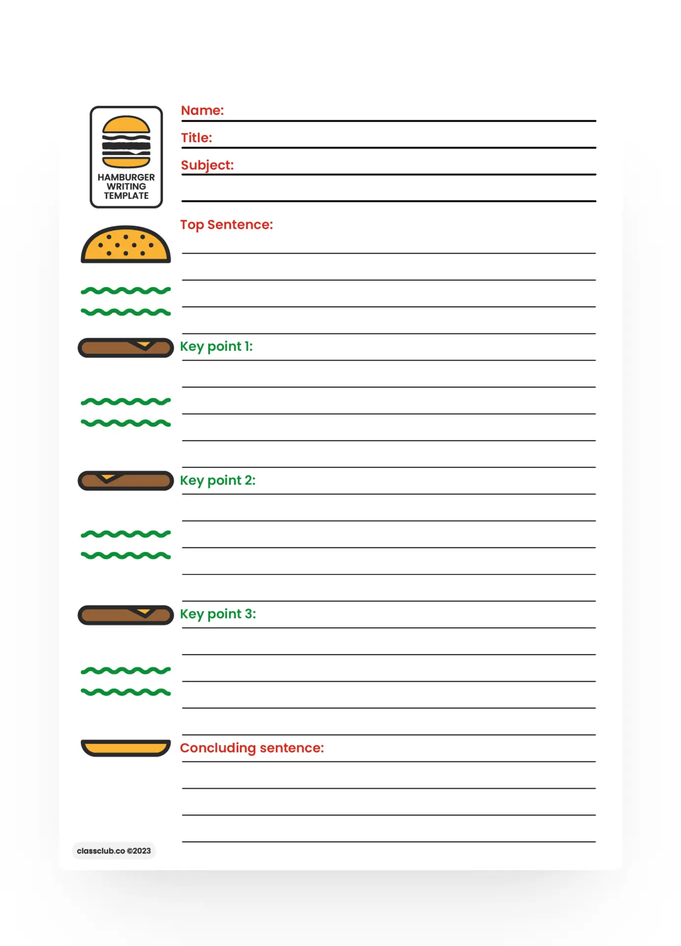 Hamburger template - studyblocks.ai