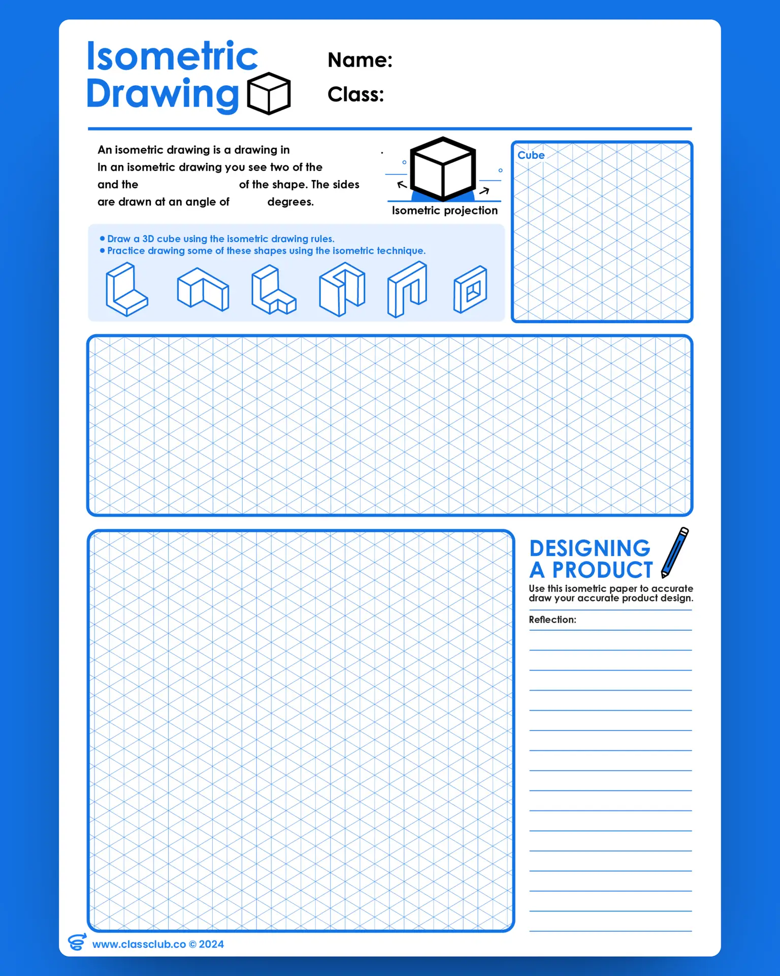 Isometric Drawing Introduction - studyblocks.ai
