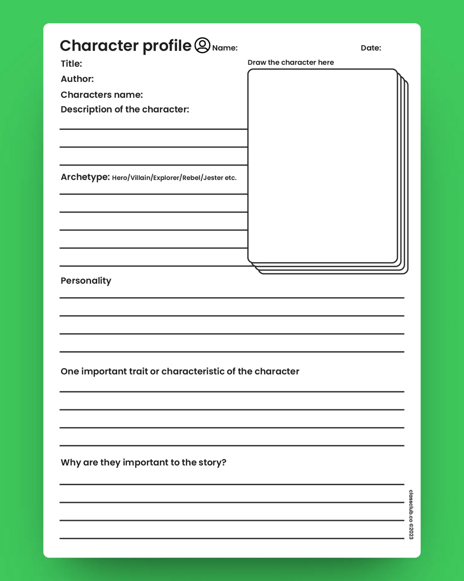 Character profile - studyblocks.ai